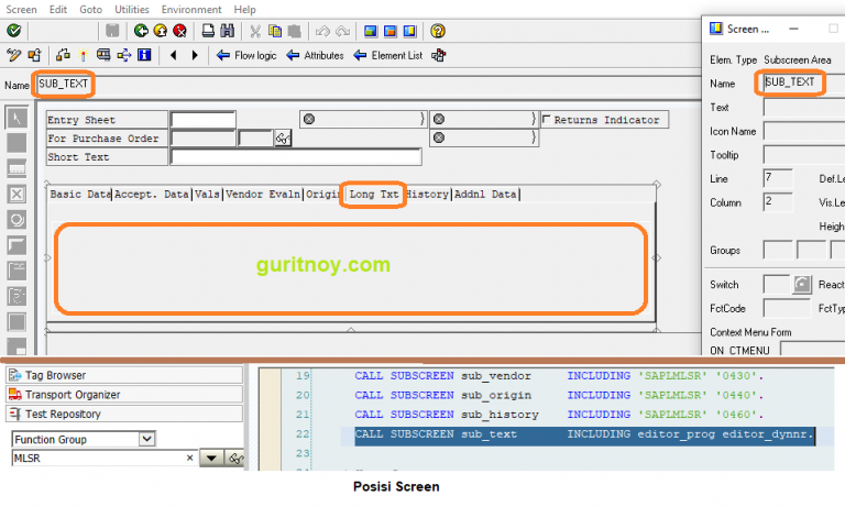 [SAP] – Enhancement, Checking LongText pada EntrySheet – The GuritnoY Blog